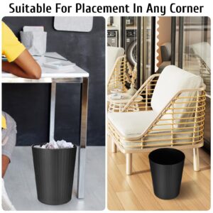 HEALLILY Small Trash Can Wastebasket Garbage Can Container Bins for Bathrooms, Laundry Room, Kitchens, Offices, Kids Rooms, Dorms