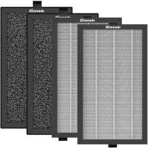 slirceods pm1240b&ap2 air filter replacement for air purifier compatible with priestley pm1240b for airversa ap2 air purifier, 3-stage filtration system, pre-filter, h13 filter（4-pack)