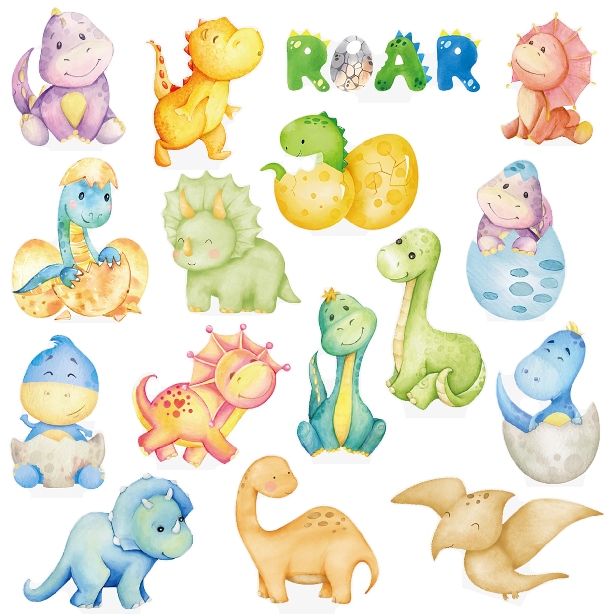 Dinosaur Baby Shower Decorations 48pcs Dinosaur Cupcake Toppers Baby Dinosaur Theme Cupcake Picks for Dino Birthday Party Decoration for Dinosaur Party Dino Roar Theme Baby Showet Supplies