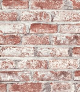 sevalo red brick wallpaper peel and stick wallpaper brick contact paper for walls 3d faux brick wall paper for bedroom self-adhesive removable wallpaper for kitchen backsplash dorm room 17.3“×78.7”