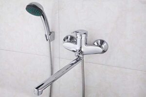 tecki kitchen taps a set 30cm length outlet rotated brass body bathroom shower faucet four handle options bathtub faucet bath water mixer