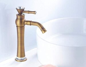 tecki kitchen taps basin faucet brass bathroom balcony vintage style single handle hot & cold water sink faucet bath accessories