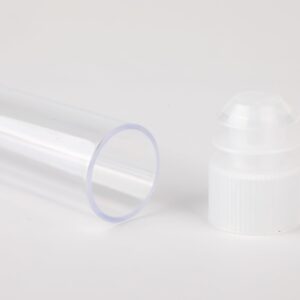 50 Transparent Plastic Test Tubes with Brackets, 16x100mm (10ml) Capped Test Tubes