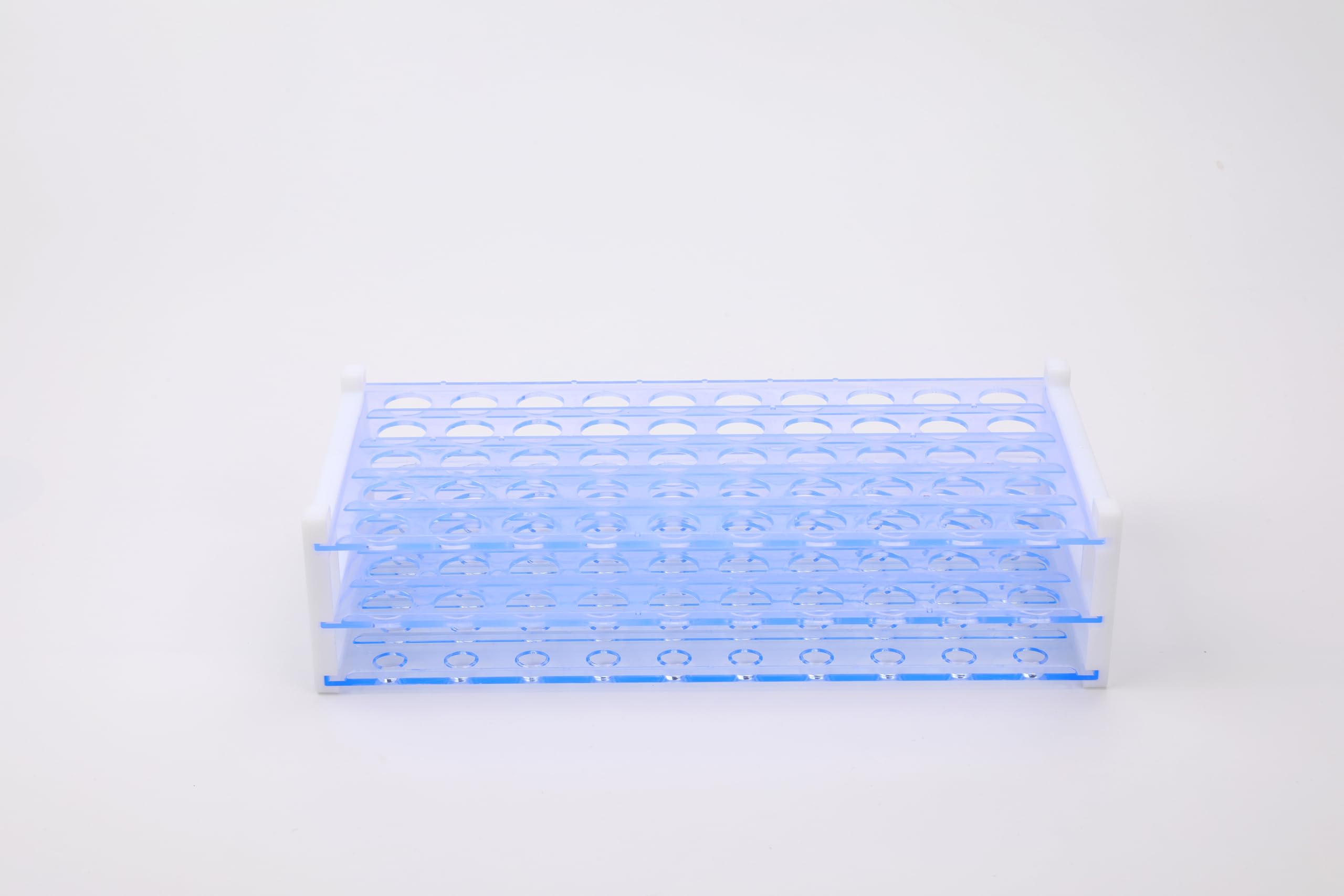 50 Transparent Plastic Test Tubes with Brackets, 16x100mm (10ml) Capped Test Tubes