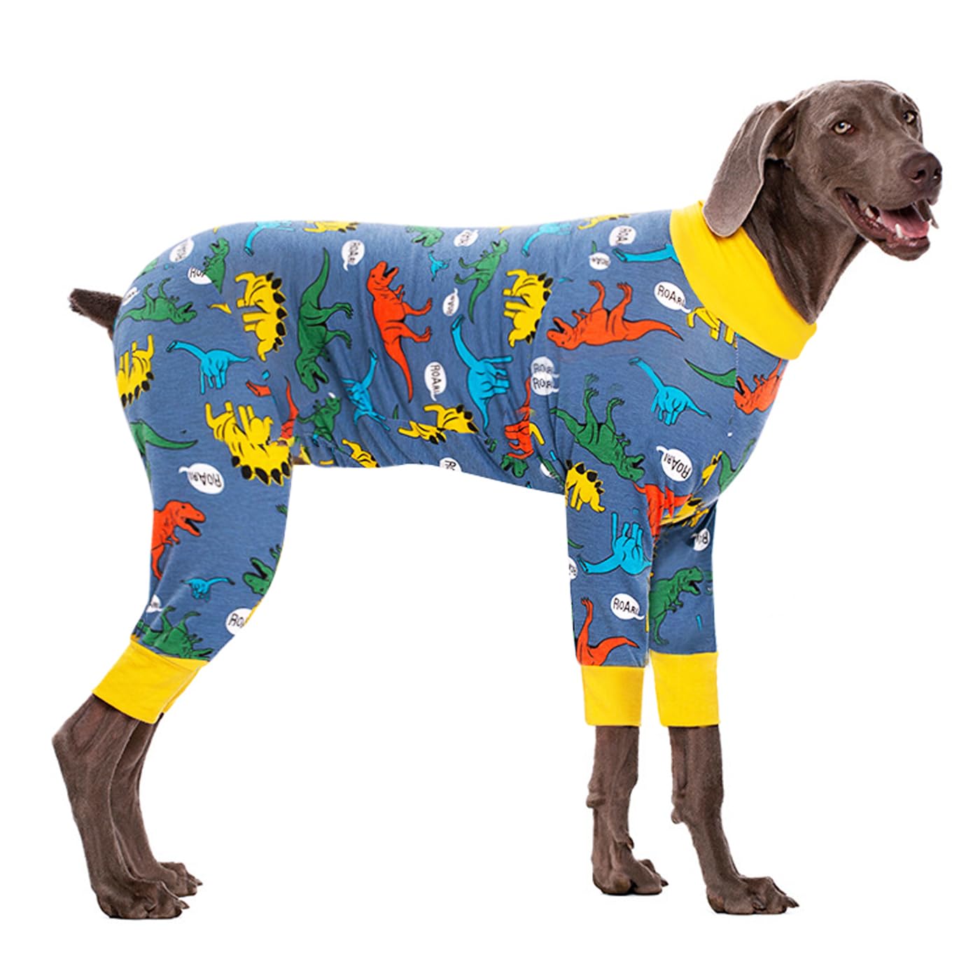 Mosucoirl Recovery Suit for Dogs After Surgery,Dog Pajamas Bodysuit Full Body Large Medium Dog Recovery Onesie Surgical Suit for Prevent Licking Cone Alternative Pet Surgical Suit Male Female