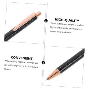 SEWOART 1pc Foil Exhaust Pen Craft Vinyl Weeding Pen Car Film Pen Sparkling Air Release Pen Craft Weeding Tools Air Release Pin Pen Car Bubble Removal Pen Air Release Weeding Pen