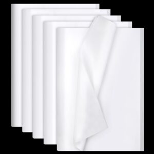 phinus 150 sheets white tissue paper, 14 x 20 inches tissue paper bulk, wrapping tissue paper for weddings birthday diy project arts craft decor