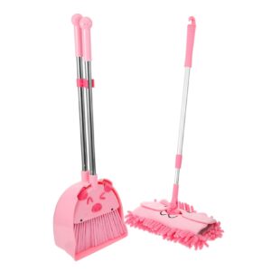 beaupretty 1 set children's broom and dustpan accessories cleaning accessories small broom prop small dustpan home kid's broom children dustpan household cleaning tool kid mop