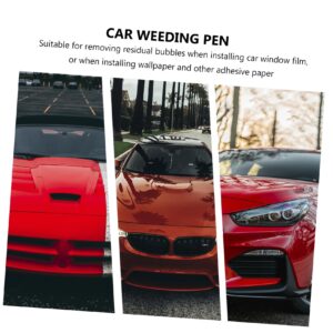 SEWOART 1pc Foil Exhaust Pen Craft Vinyl Weeding Pen Car Film Pen Sparkling Air Release Pen Craft Weeding Tools Air Release Pin Pen Car Bubble Removal Pen Air Release Weeding Pen