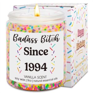 leado 30th birthday candles - 30th birthday gifts for her, 30 year old birthday gifts for women - happy 30th birthday, 1994, funny turning 30 gifts for 30th birthday woman, best friend, sister