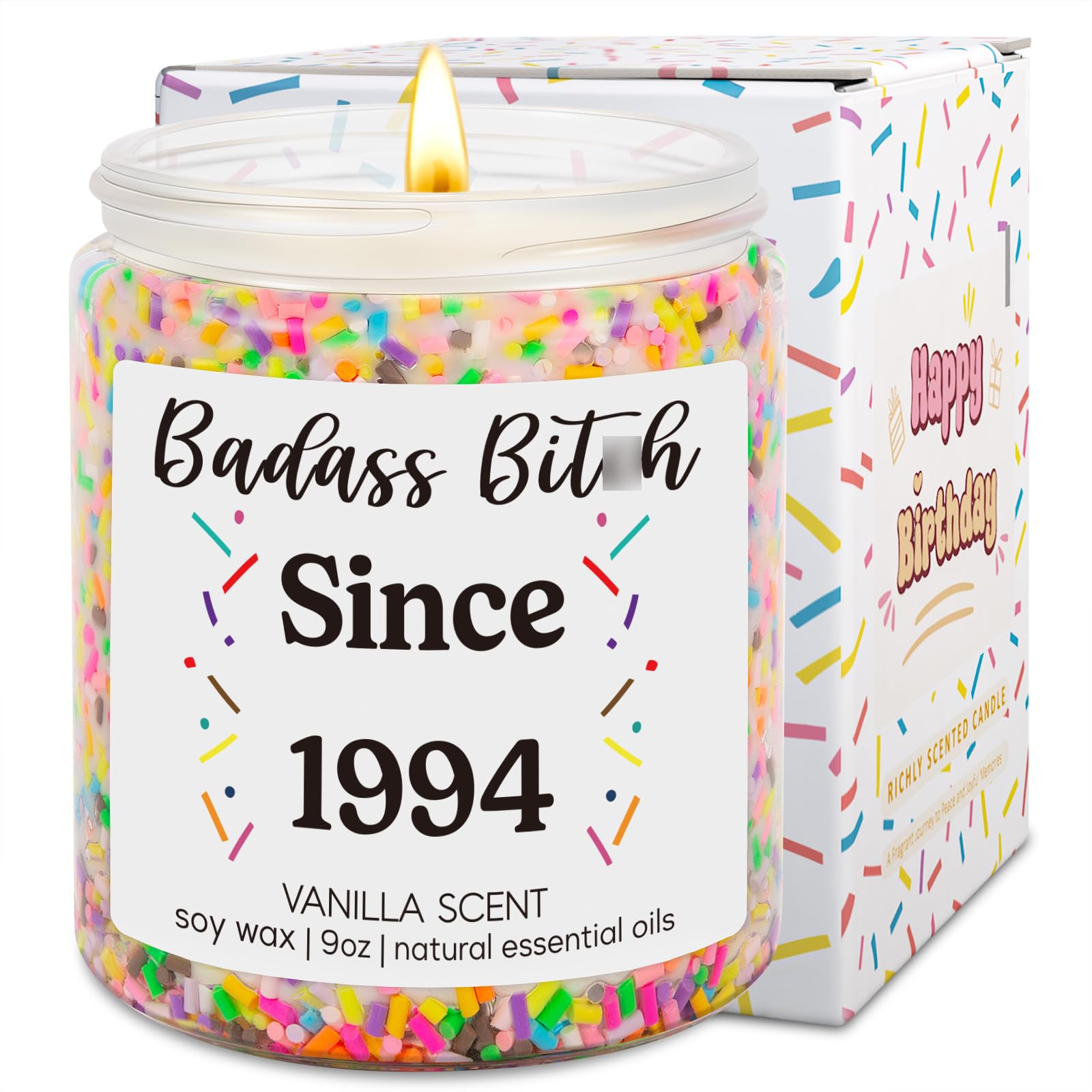 LEADO 30th Birthday Candles - 30th Birthday Gifts for Her, 30 Year Old Birthday Gifts for Women - Happy 30th Birthday, 1994, Funny Turning 30 Gifts for 30th Birthday Woman, Best Friend, Sister