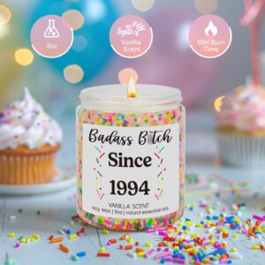 LEADO 30th Birthday Candles - 30th Birthday Gifts for Her, 30 Year Old Birthday Gifts for Women - Happy 30th Birthday, 1994, Funny Turning 30 Gifts for 30th Birthday Woman, Best Friend, Sister