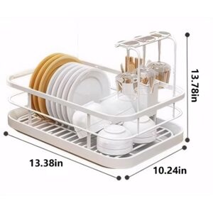 IULAVP 2024 New Dish Drying Rack：Multifunctional Kitchen Utensil Holder with a Dish Rack, a Utenslis Holder and a Wine Glass Rack, Sturdy＆Durable Dish Racks for Kitchen Counter, Kitchen Essentials