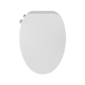 deervalley elongated manual bidet toilet seat with self cleaning dual nozzles, rear & feminine cleaning, non-electric bidets for existing toilets, white, no wiring & easy installation