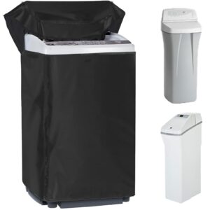 water softener cover-all-season use, water softener cover with split zipper ,waterproof , dustproof, sun protection,suitable for indoor and outdoor use (19.5*20.5*47in,black)