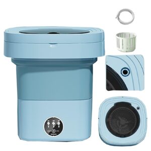 bofnold portable washing machine, mini washing machine foldable, 15l large capacity, for camping, rv, travel, small spaces, lightweight and easy to carry (color : blue)