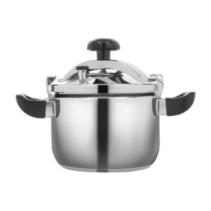 5L/4.54 Quart Pressure Cooker Stainless Steel Pressure Cooker with safety valve Easy to Clean Stove Top Pressure Canner Suitable for induction Cookware Pots and Pans,8.66"D×10.63"H