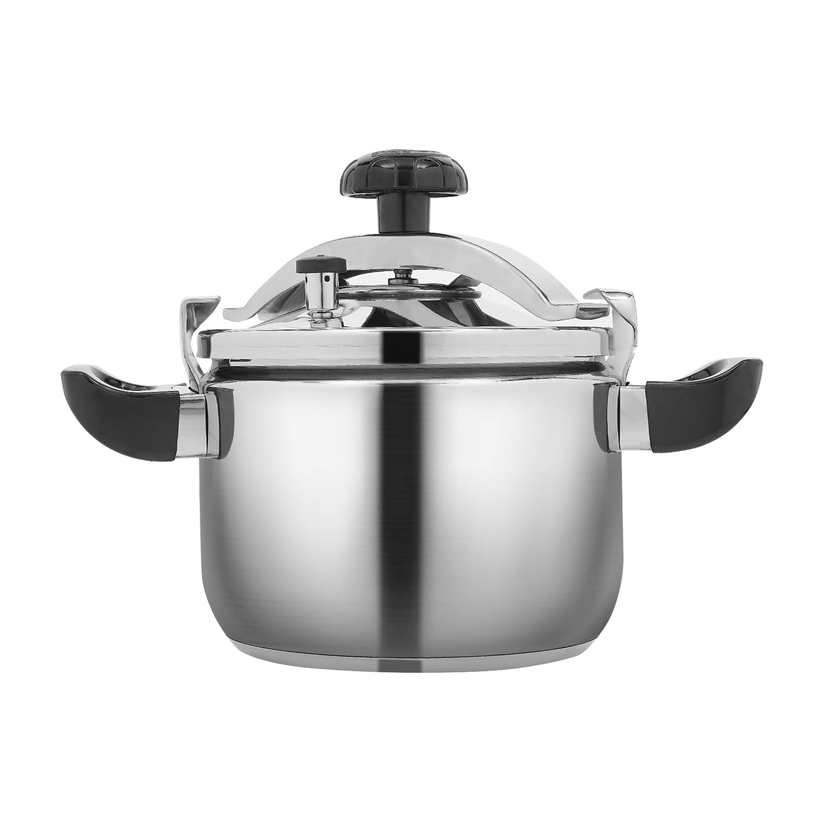 5L/4.54 Quart Pressure Cooker Stainless Steel Pressure Cooker with safety valve Easy to Clean Stove Top Pressure Canner Suitable for induction Cookware Pots and Pans,8.66"D×10.63"H