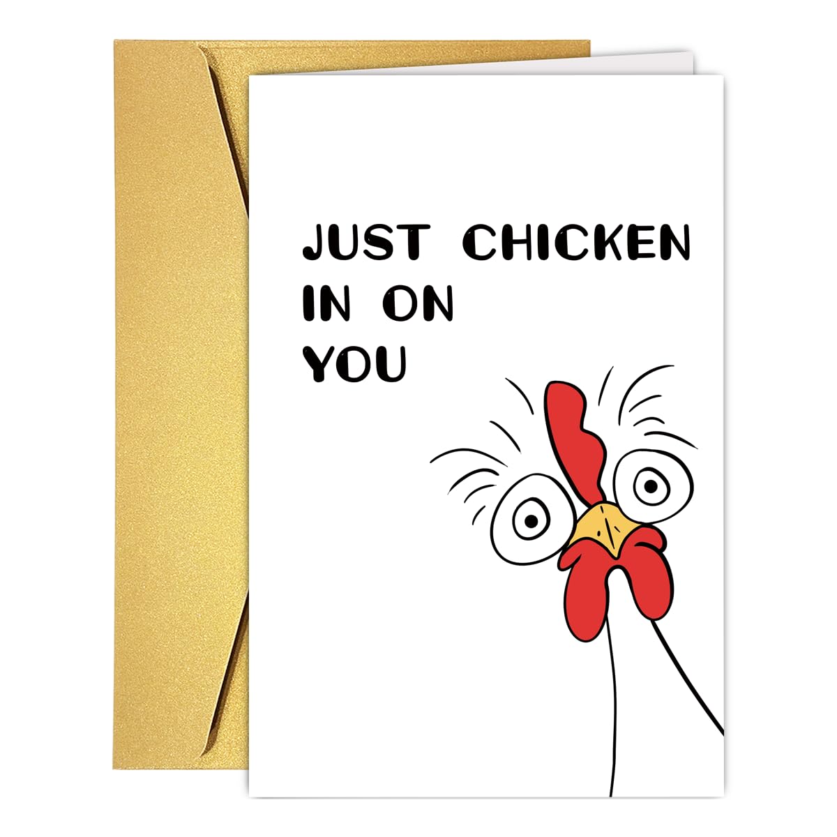 COLINHELIN Funny Thinking of You Card for Women Men, Concern for Neighbors Card, Humor Miss You Gift for Husband Wife Boyfriend Girlfriend, Encouragement Card, Hilarious Get Well Card