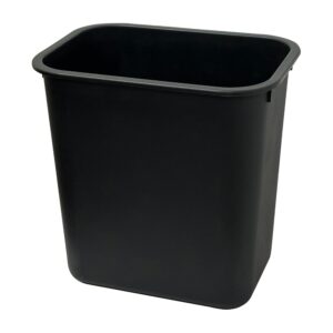 zooyeea office trash can, 5 gallon small trash can, slim modern bin, black trash can, for office/bedroom/kitchen/bathroom