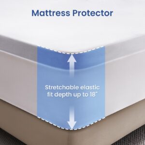 Dourxi Twin XL Mattress, 12 inch Hybrid Twin XL Size Mattress Gel Memory Foam for Pressure Relief with Waterproof Mattress Protector Included, Medium Plush