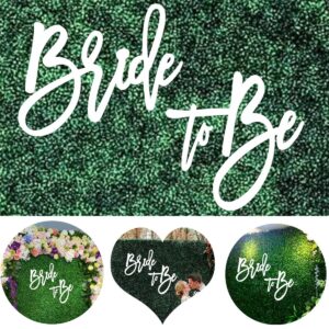 letter bride to be sign white wooden bridal shower sign for bachelorette engagement wedding bridal shower party favors hen party supplies photo backdrop banner