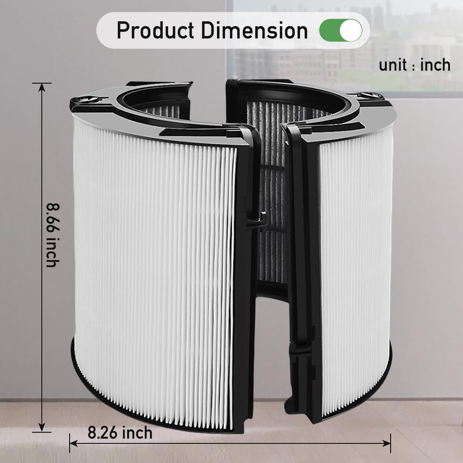 Filter Replacement for Dyson TP07 TP09 - HP07 TP10 HP09 TP7A HP10 TP06 HP06 TP04 TP4A HP4A HP04 PH01 PH02 PH03 PH04, Part No. 970341-01