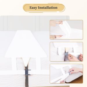 Bed Bridge Twin to King Converter Kit - Cotton Adjustable V-Shape Bed Connector -Extra Wide Bed Gap Filler - Non-Slip Design Mattress Connector - Light Upgrade Easily - Storage Bag Included