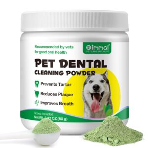 a r b c r n dog teeth cleaning powder,80g dogs dental powder for dog teeth cleaning,dog plaque and tartar remover,dog breath freshener-dental care for all dogs