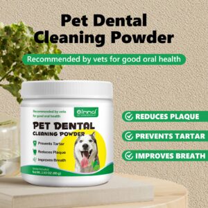 A r b c r n Dog Teeth Cleaning Powder,80g Dogs Dental Powder for Dog Teeth Cleaning,Dog Plaque and Tartar Remover,Dog Breath Freshener-Dental Care for All Dogs