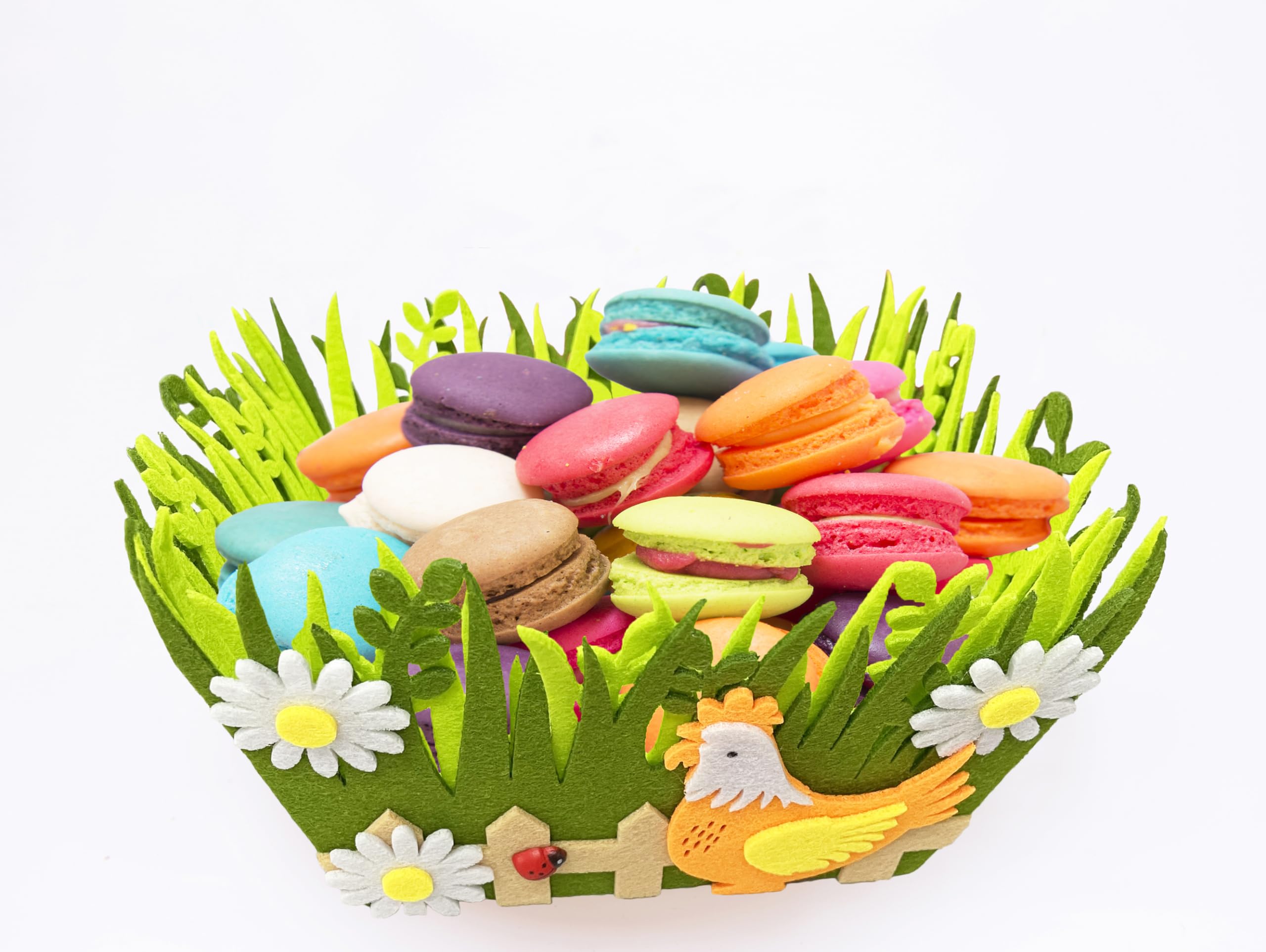 DSJ 1 PCS Felt Storage Basket Fabric Storage Cube Organizer Candy Basket for Party Decorations