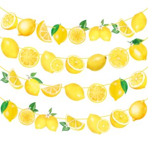 lemon party banners yellow lemon birthday party decorations lemonade theme banners for summer fruit party lemon theme party bridal shower party supplies