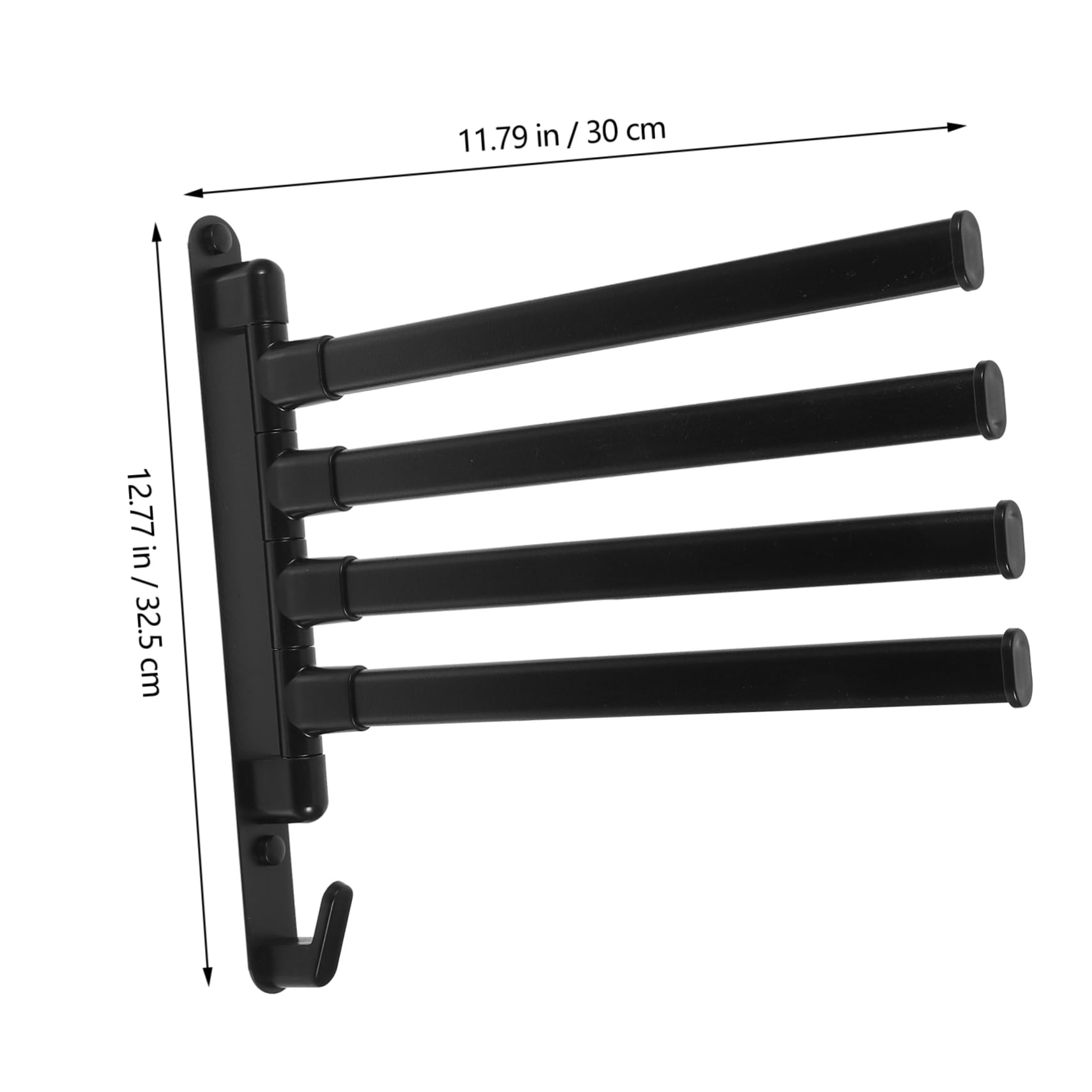 WOONEKY Rotating Towel Rack Bathroom Towel Holders No Drilling Towel Wall Holder Hand Towel Holder for Bathroom Wall Metal Hand Towel Holder Bath Towel Rack Kitchen Hand Towel Wall Holder