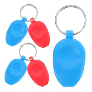 tehaux 5pcs scratch tickets scrapers hanging craper for cards scraper key chain tool scraper for pottery tickets scraper keychain cards scraper lucky stock plastic