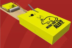 mouse trap alert - no more unpleasant smells in your home because of decaying mouse, you are alerted when the mouse trap is triggered