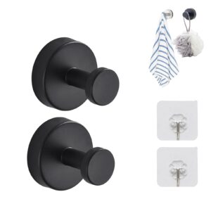 grolomo luxehold no-drill hooks,luxe hold no drill hooks,superhold no-drill hooks,no drill suction cup hooks,waterproof hooks for bathrooms, kitchens and bedrooms (2pcsblack)