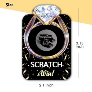 VAVINCI Bridal Shower Scratch Off Game, Wedding Shower Games Ideas for Engagement Party, Funny Bachelorette Party Night Game Scratch Off Cards, 50 Set