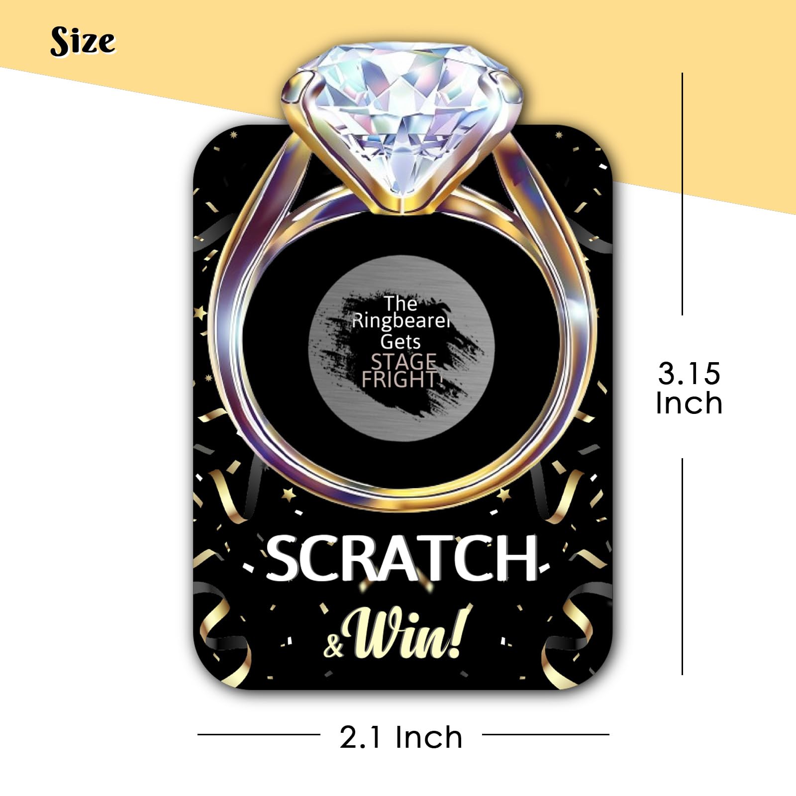 VAVINCI Bridal Shower Scratch Off Game, Wedding Shower Games Ideas for Engagement Party, Funny Bachelorette Party Night Game Scratch Off Cards, 50 Set