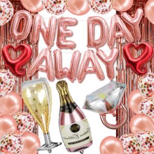 one day away rehearsal dinner decorations wedding rehearsal dinner decorations one day away balloons banner the night before wedding rehearsal decorations bridal shower engagement wedding rehearsal