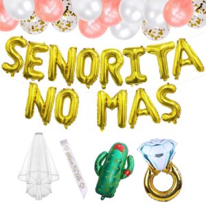 fiesta bachelorette party decorations favors mexican bridal shower decoration bachelorette balloons decor balloons funny naughty bachlorette bachelorette party supplies senorita no mas balloons banner