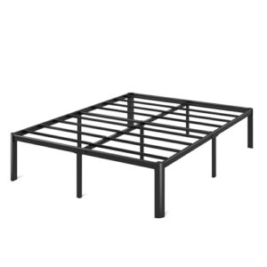 Zinus Van 16 Inch Metal Platform Bed, Steel Slat Support, No Box Spring Needed, Eco Friendly WonderBox Packaging, Easy Assembly, Black, Queen