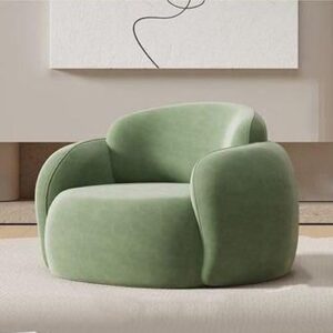 generic luxury minimalist lounge sofa – modern comfort single seater green, 31.49*28.74*31.49in