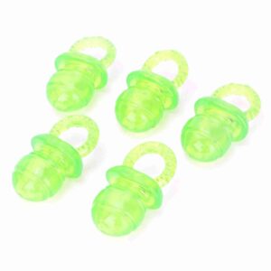 zjchao red dog pacifier toy, 5pcs pet teething sounding chew toy for aggressive chewers (green)