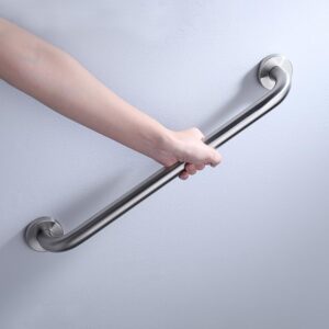 decaura anti slip shower grab bars, 18 inch grab bars for bathtubs and showers, stainless steel safety grab bars for handicap disabled elderly senior child bathroom shower bath handle 45 cm