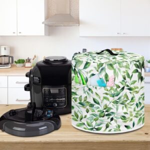 Wiryuouvt Fresh Green Leaves Pot Covers for Instant Pot Accessories 6 Quart Small Appliance Covers Blender Cover Dust Cover for Kitchen Living Room Table Dust Resistant