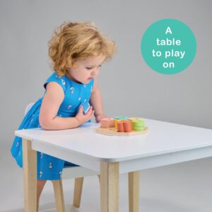 Mentari Toys - Kid’s Table - Wooden Easy Clean Table - Children’s Playroom, Classroom Furniture - Sturdy Table for Play and Learning - Age 3+