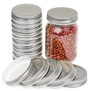 meiyimaoyi 50pcs 2.75inch mason jar lids regular mouth,lids leak proof secure mason storage solid caps, 100% fit & airtight for regular mouth mason jars yogurt iidss,canning lidss