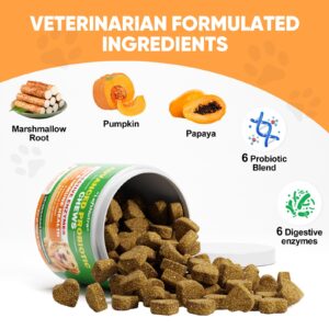 Probiotics for Dogs: Advanced Dog Probiotics & Digestive Enzymes, Digestion & Health Supplement, Support Gut Health, Itchy Skin, Immunity,Yeast Balance, Prebiotics Fiber Supplement Reduce Diarrhea,Gas