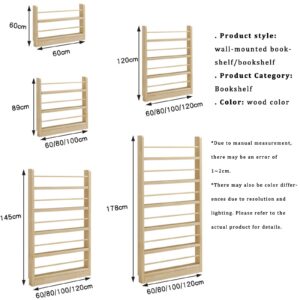 Floor Bookcases Display Racks Tall Thin 10cm Standing 2-8 Tier Bookshelves Wood Frame Behind The Door Open Storage Rack Shelf Book Shelf for Bedroom, Living Room, Home Office