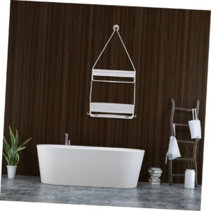 RORPOIR 1pc Bathroom Storage Hanging Basket Soap Basket Shower Hanging Shelf Baskets for Shelves Cosmetic Containers Sundries Basket Decorative Basket Travel Storage Basket Cosmetics Pp